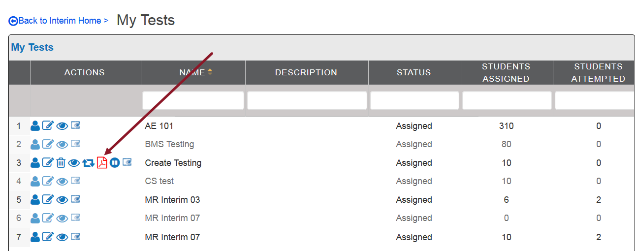 Where do I access student Assessment usernames and passwords?